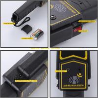 China Manufacture High Sensitivity Hand Held Metal Detector Anti Slip Handle with 9 V Rechargeable Battery for sale