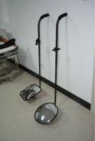 China Portable Under Vehicle Inspection System with 12inch , Convex Under Cars Scan Mirror for sale