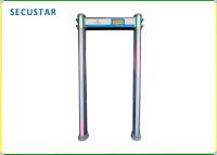 China 33 Detection Zones Cylindrical Door Frame Metal Detector Used in Nation Conference Center for sale