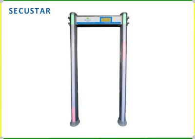 China 33 Detection Zones Cylindrical Door Frame Metal Detector Used in Nation Conference Center for sale