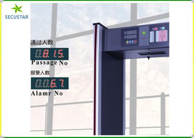 China Full Body 6 Zone Walk Through Metal Detector IP55 For Public Security Checking for sale