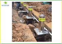 China Automatic Retractable Parking Bollards , Hydraulic Rising Bollards 600mm Height for sale