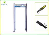 China Walk Through Security Metal Detectors White Color LCD Display For Hotels for sale