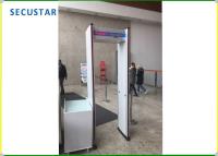 China Remote Control Walk Through Metal Detector Gate 6 Zones With Led Digital Count for sale
