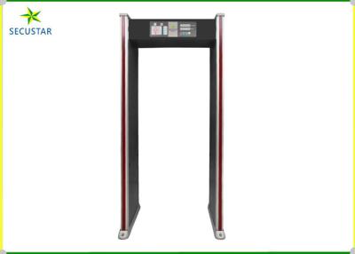 China 6 Detection Zones Walk Through Security Metal Detector Led Alarm In Hotel Gate for sale