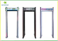 China 6 Detection Zones Walk Through Security Metal Detector Led Alarm In Hotel Gate for sale