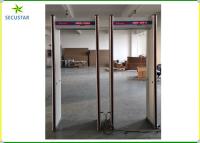 China Door Frame Security Metal Detector Led Count Six Zones Alarm Warterproof IP55 for sale