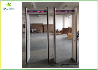 China Door Frame Security Metal Detector Led Count Six Zones Alarm Warterproof IP55 for sale