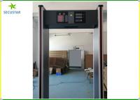 China Infrared Sensor Metal Walk Through Gate 18 Detection Zones Alarm In Hospital Entry for sale
