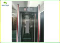 China Digital Count Alarm Walk Through Metal Detector 18 Zones 100 Level Adjustable Sensitivity for sale