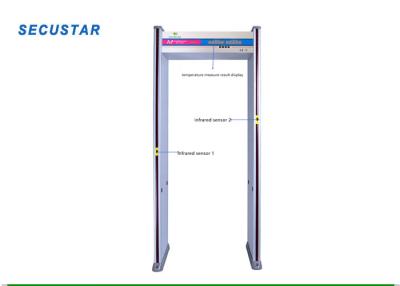China Non Touch Walk Through Metal Detector Infrared Sensor With Body Fever Alarm Function for sale