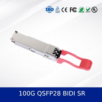 China 100G QSFP28 BIDI SR Optical Transceiver Module High-Density Low-Power Dual-Wavelength Design for sale