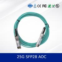 China 25G SFP28 AOC 3m Active Optical Cable 100m Reach, Low Power, Digital Diagnostics for sale
