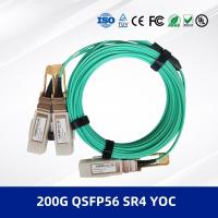 China Optical Transceiver Module 200G QSFP56 SR4 YOC 3M AOC Cable 200G QSFP56 SR4 To 2x100G PAM4 Modulation And DDM Support for sale