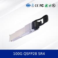 China Qsfp-100g-Sr4 100gbase-Sr4 Qsfp28 Optical Transceiver Module 850nm 100m Dom MPO-12 Mmf Fiber Optic Transceivers for sale