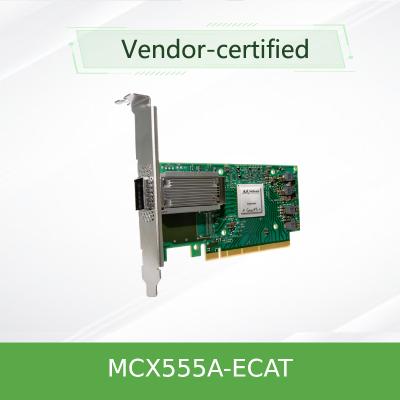 China Mellanox Network Card VPI Mellanox 100gbe Nic Adapter Card MCX555A-ECAT ConnectX-5 EDR 100GbE for sale