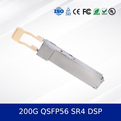 China Ethernet High-Performance 200G QSFP56 SR4 DSP Optical Transceiver Module New for sale