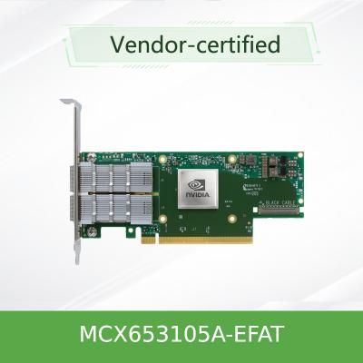 China 100g MCX653105A-EFAT Mellanox Network Card ConnectX-6 VPI Adapter For Server for sale