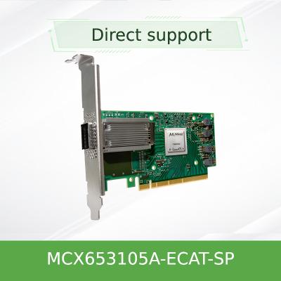 China Nvidia MCX653105A-Ecat-Sp Connectx6 Single-Port Osfp56 EDR 100GB/S Vpi Infiniband Network Card for sale