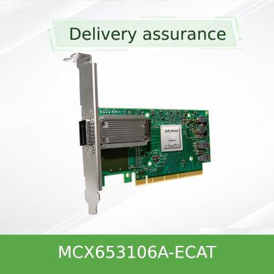 China Original MCX653106A-ECAT Connect X-6 100Gb/S Dual Port QSFP56 Ethernet Adapter for sale