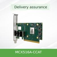 China 100GbE NIC Mellanox Network Card MCX516A-CCAT Dual-Port QSFP28 PCIe3.0x16 for sale