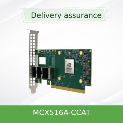 China 100GbE NIC Mellanox Network Card MCX516A-CCAT Dual-Port QSFP28 PCIe3.0x16 for sale