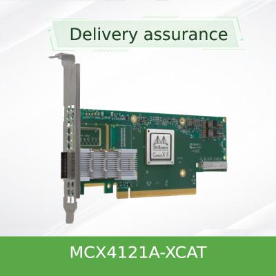China MCX4121A-XCAT mellanox network card 25Gbps SFP28 QSFP28 For Server for sale