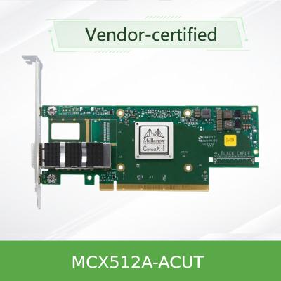 China SFP28 10GbE/25GbE Mellanox Network Card X8 PCIE Ethernet Card MCX512A-ACUT for sale