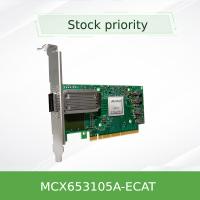 China Stock MCX653105A-ECAT Mellanox network card Nic Card ConnectX-6 100GbE Single Port for sale