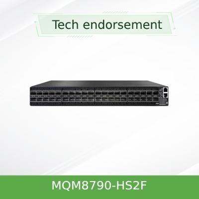 China MQM8790-HS2F(920-9B110-00FH-0D0) HDR Mellanox Infiniband network Switch 40 QSFP56 Ports 2 Power Supplies AC for sale