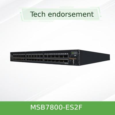 China MSB7800-ES2F Mellanox network Infiniband Switch EDR 36 Port Non Blocking Management for sale