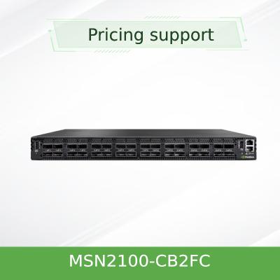 China MSN2100-CB2FC Nvidia Spectrum 100gbe 1u Switch 1g Max Speed Cumulus Linux 16 Qsfp28 Ports 2 AC Psus X86 2-Core Short Depth P2c Airflow for sale