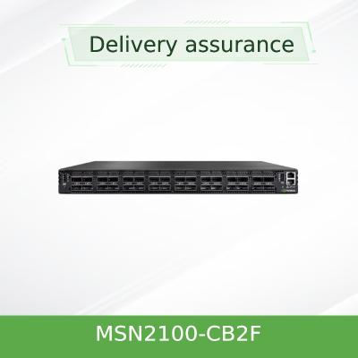 China 2 Core Short Depth Mellanox SN2000 Switch MSN2100-CB2F 100GbE 1U 16 QSFP28 Ports 2 AC PSUs X86 for sale