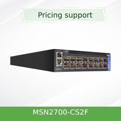 China MSN2700-CS2F Mellanox Network Switch Spectrum Based 25GbE/100GbE 1U Open Ethernet Switch for sale