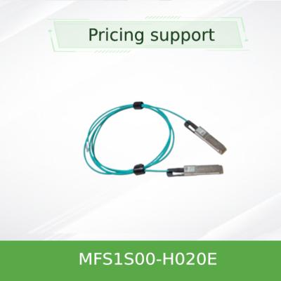 China Low Latency Mellanox AOC cable MFS1S00-H020E  Splitter Cable Ethernet 200GbE To 2x100GbE 20m for sale