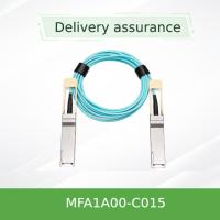 China 100GbE QSFP LSZH Mellanox AOC Ethernet Cable MFA1A00-C015 15m for sale