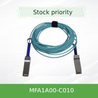 China 100GbE LSZH Mellanox QSFP28 Active Optical Cable AOC MFA1A00-C010 10m for sale