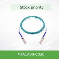 China Active Optical AOC Mellanox 100GbE Cables MFA1A00-C030 QSFP LSZH 30m for sale