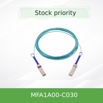 China Active Optical AOC Mellanox 100GbE Cables MFA1A00-C030 QSFP LSZH 30m for sale