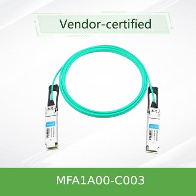 China QSFP LSZH Mellanox AOC Active Optical Cable MFA1A00-C003 100GbE 3m for sale