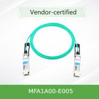 China MFA1A00-E005 Active Optical Cable InfiniBand EDR Up To 100Gb/S QSFP LSZH 5m Mellanox AOC cable for sale