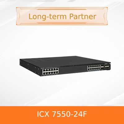 China RUCKUS network switch ICX 7550-24F Stackable Fiber Switch 10G SFP+ 100GbE Uplink for sale