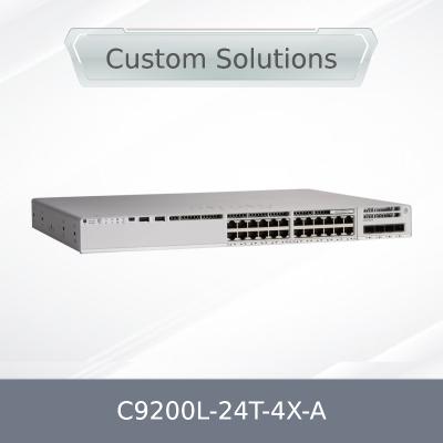 China Original New Cisco C9200L-24t-4X-a Catalyst 9200L 24-Port 4X 1g Snmp Stackable Qos Lacp Cisco Switch C9200L-24t-4X-a for sale