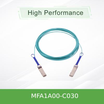 China NVIDIA MFA1A00-C030 QSFP28 Active Optical Cable 100Gb/s AOC 30m Length 100GbE & InfiniBand EDR for sale