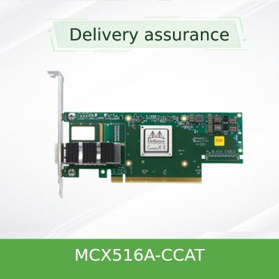 China Mellanox ConnectX-5 EN MCX516A-CCAT Network Card - 100GbE Dual-Port PCIe NIC with RDMA for sale