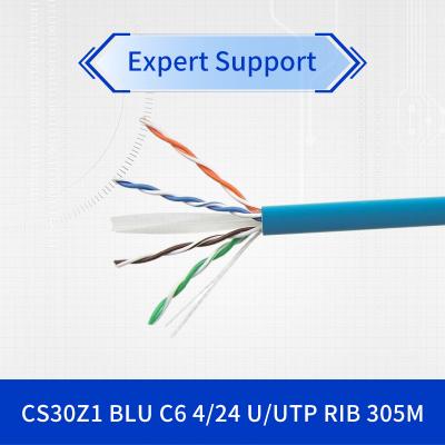 China Category 6 U/UTP Network Cable with 4 Twisted Pairs 305-meter Reel and ANSI/TIA-568.2-D Compliance for Reliable Data Transmission for sale