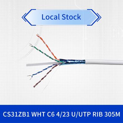 China CommScope NETCONNECT Category 6 U/UTP Network Cable with 23 AWG Conductors, China B1 Fire Rating, and 305-meter Reel for sale