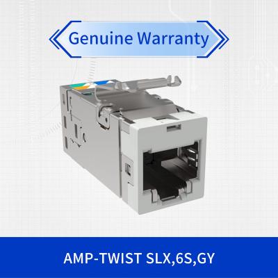 China SL-Series Modular Jack, RJ45, Cat6 Shielded, Gray for sale