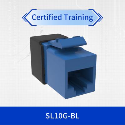 China CommScope NETCONNECT SL10G-BL Category 6A Unshielded Modular Jack with 10GbE Support and UL 94 V-0 Rating for sale