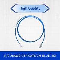 China RJ45 Cord, Cat 6 Superfine, U/UTP, 28 AWG, CM skin 2M for sale
